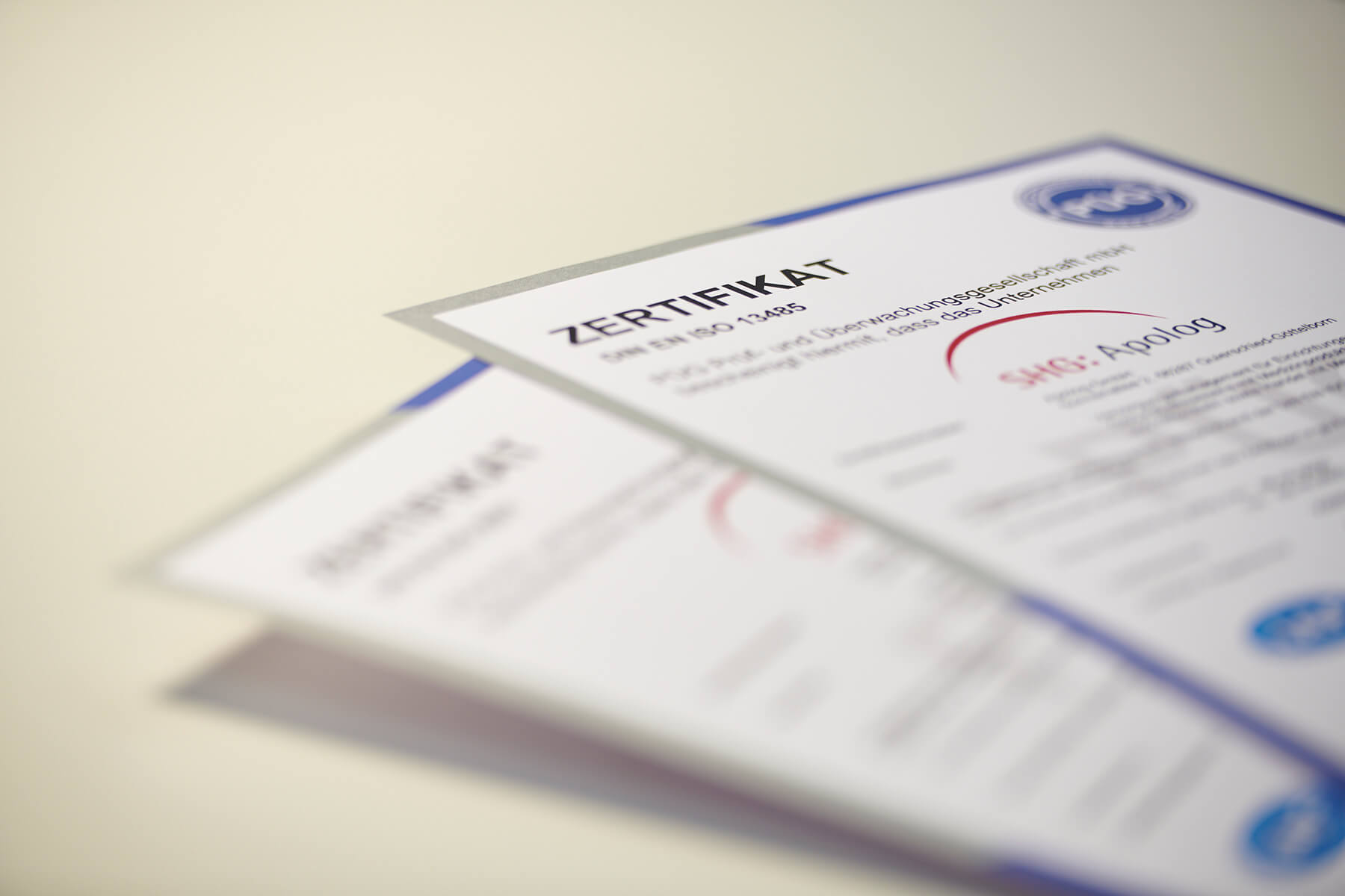 Apolog GmbH: Zertifikate & Zulassungen